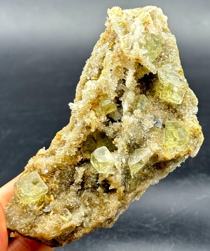 123g Great Natural Green Cube Fluorite Crystal Clusters Mineral ...