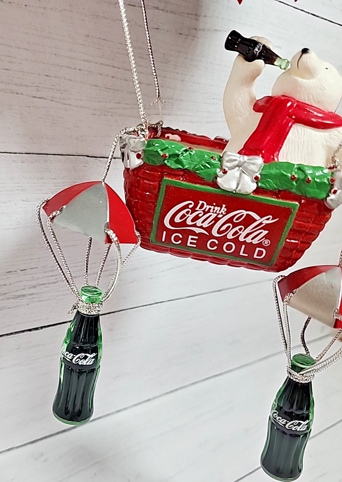 Coca-Cola Led Mobile Collection Green Blimp w/Polar Bear - WORKS | eBay