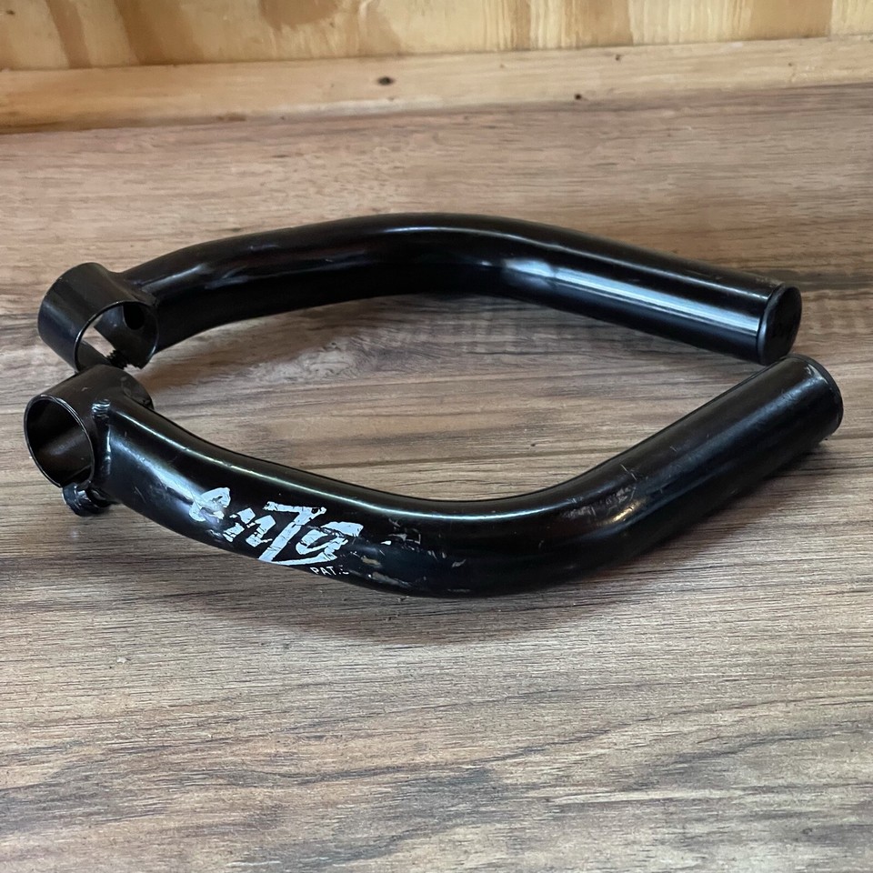 Vintage OnZa MTB Chromly Steel Bar Ends Long L Bend CLEAN | eBay