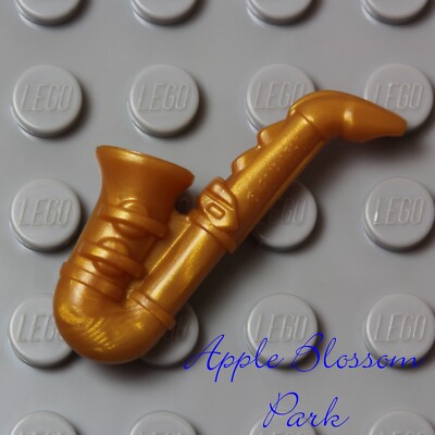 NEW Lego Minifig Gold SAXOPHONE - Boy Girl Jazz Music Musical ...
