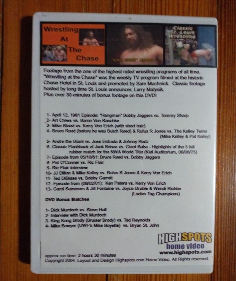 St Louis Wrestling Volume 5 DVD Ric Flair Bruiser Brody Kerry Von Erich ...