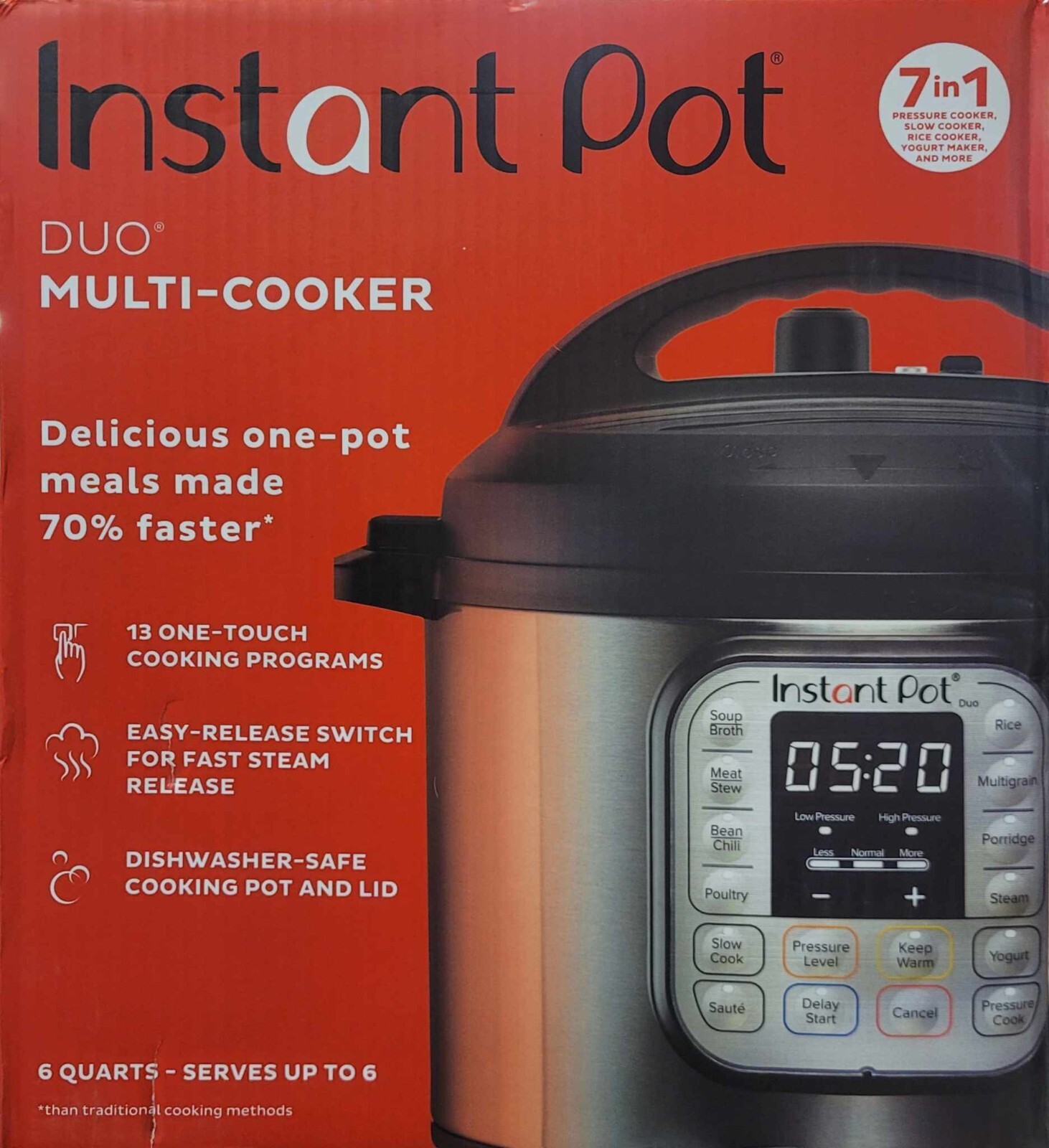 **NEW** Instant Pot Duo Multi-Cooker 7-in-1 Pressure Cooker 6 Quarts | eBay