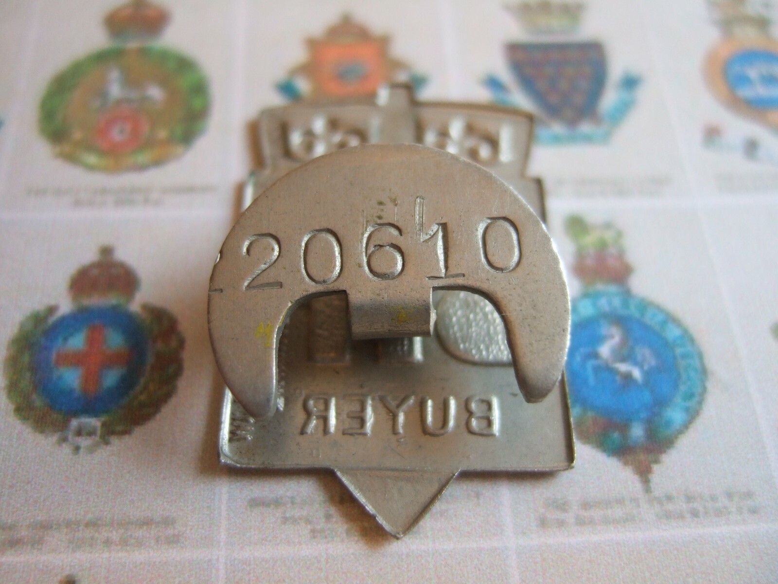 Vintage 1934 BIF BRITISH INDUSTRIES FAIR HOME BUYER buttonhole badge ...