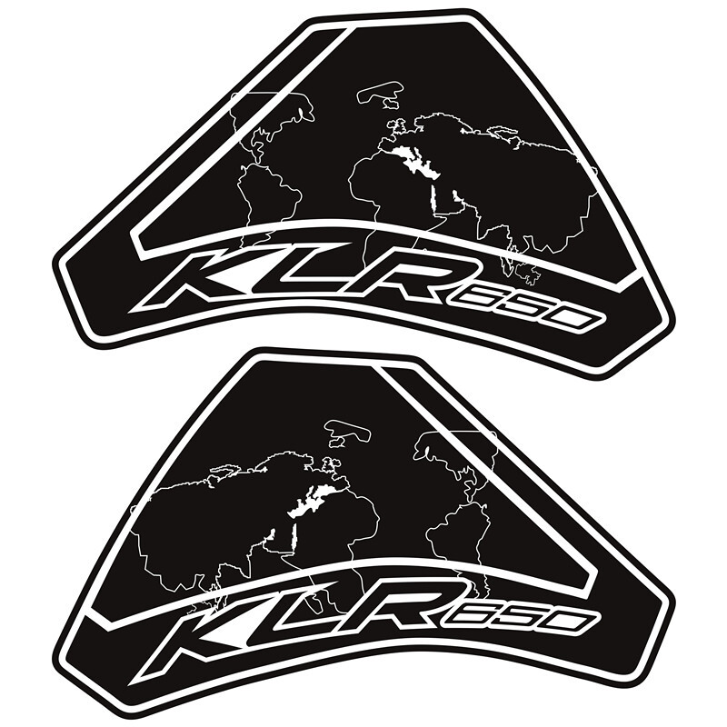 For KAWASAKI KLR650 2021-2023 3D Gel Fuel Tank Side Knee Grip Pad Decal ...