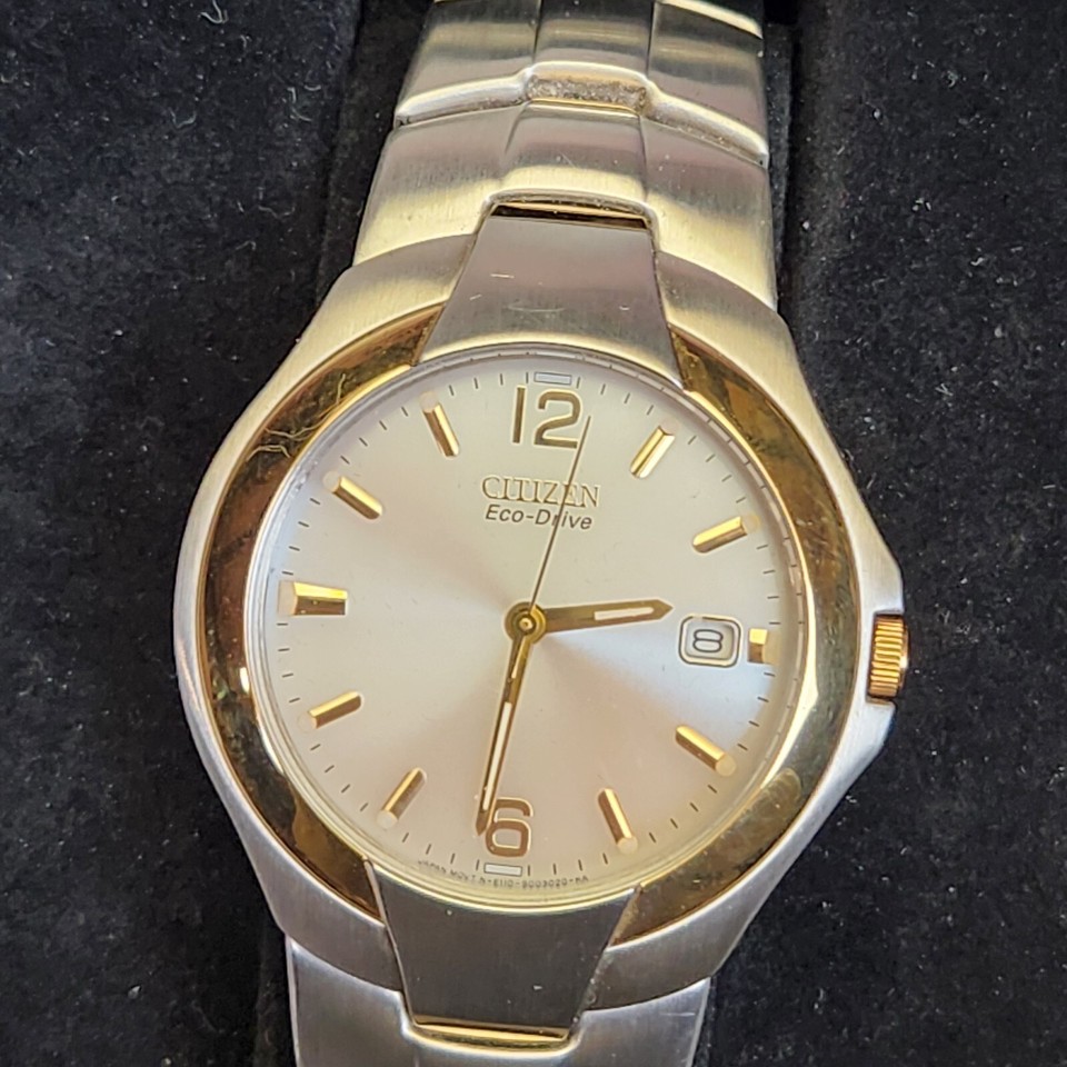 Citizen Eco-Drive Men's Two-Tone Date Wristwatch 36mm Ref. E110 ...