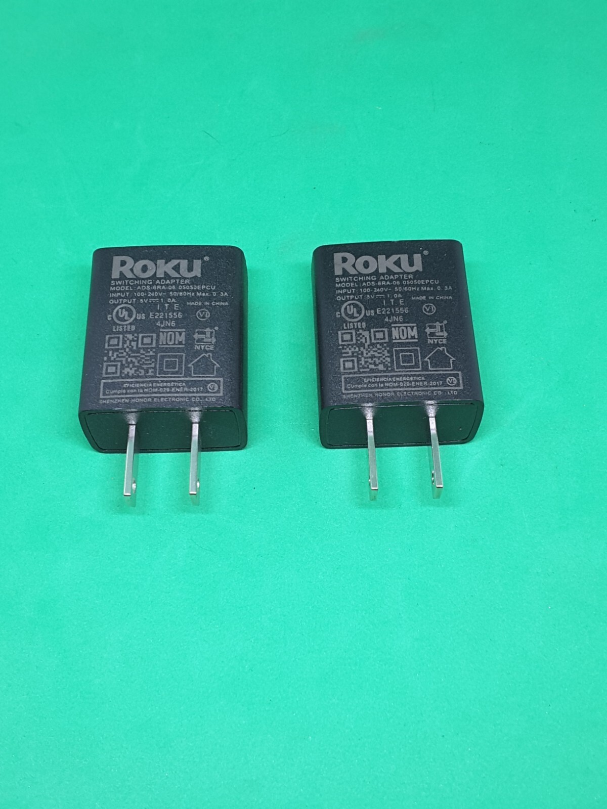 Lot Of 2 Original OEM ROKU ADS-6RA-06 05050EPCU 5V Wall Charger Adapter ...