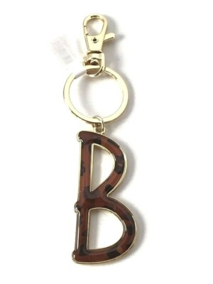 Ganz Safari Leopard Print Initial Letter "B" Keychain Key Chain Ring | eBay