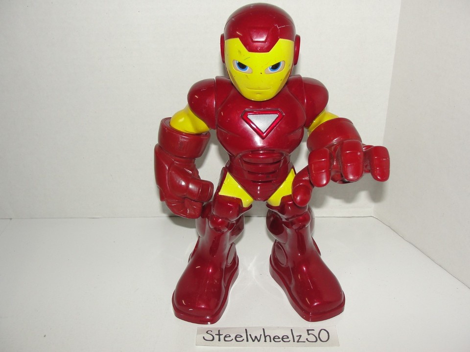Super Hero Squad Rocket Boost Iron Man Figure Electronic Sounds Talks ...