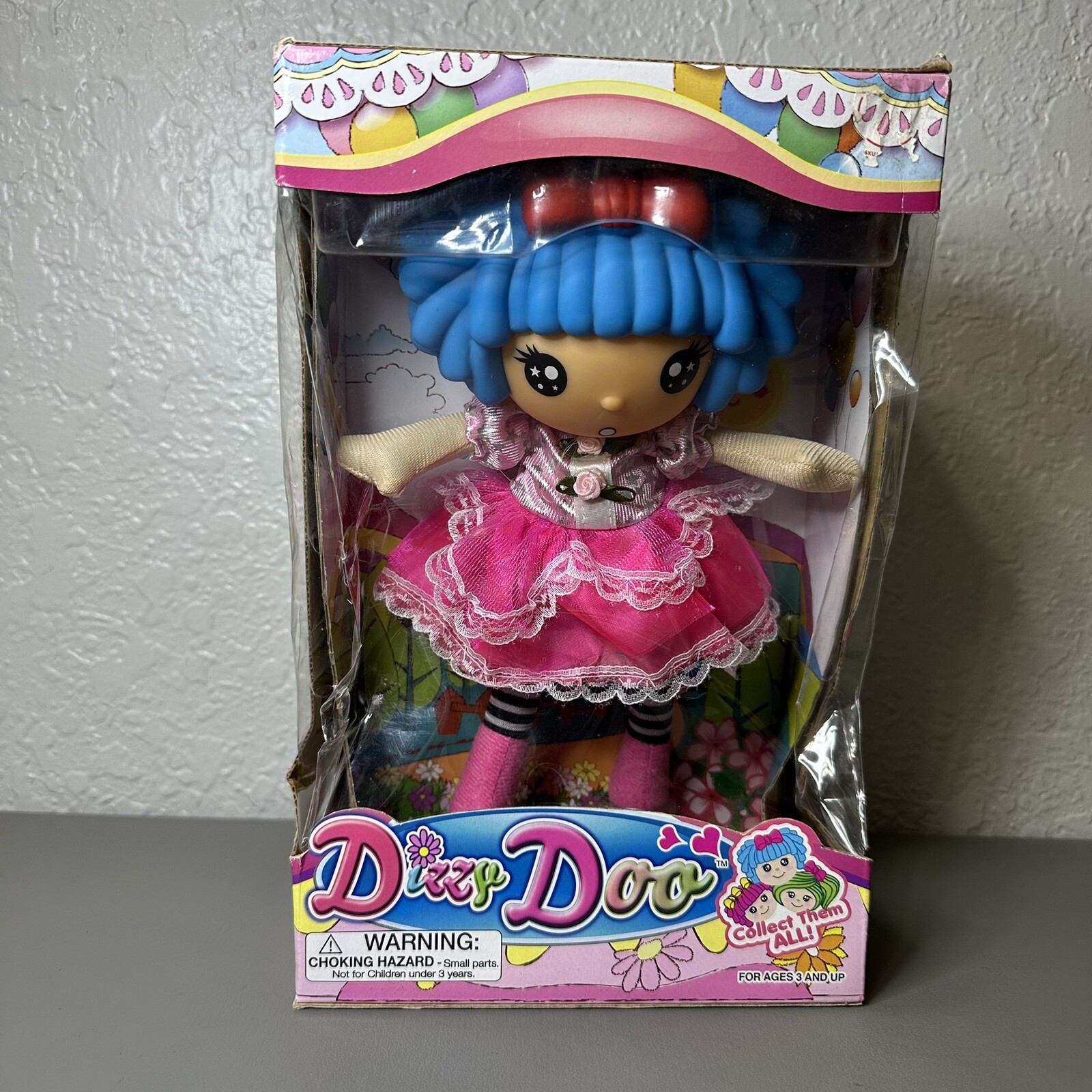 READ Lalaloopsy Clone Dizzy Doo Doll Blue Hair Pink Dress #11706 Molded ...