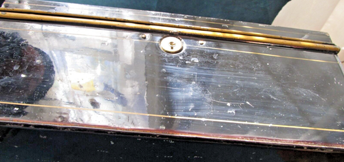 Antique black enameled steel large cash box | eBay