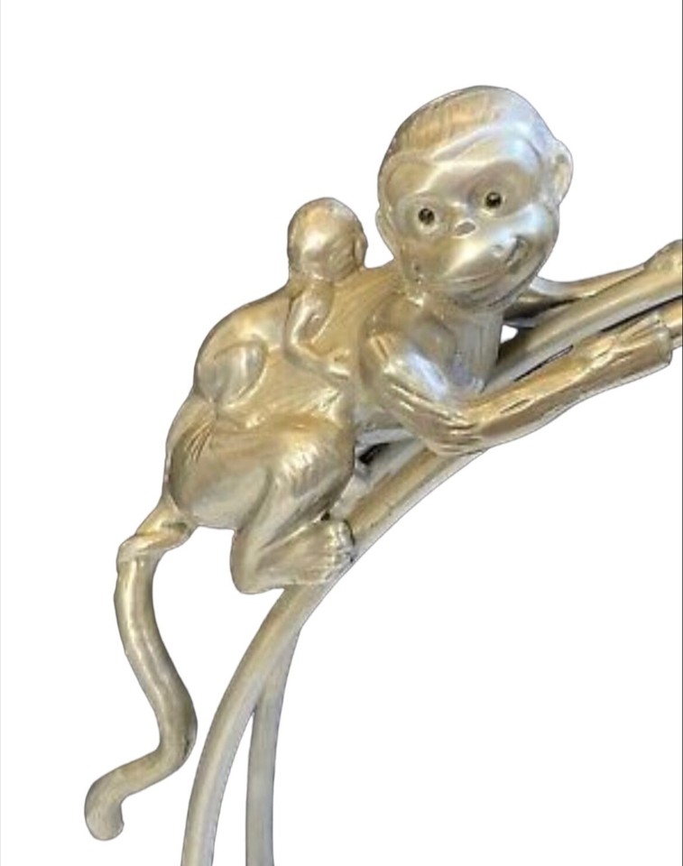 Arthur Court Aluminum Banana Hanger Leaf Monkey without the Bowl | eBay