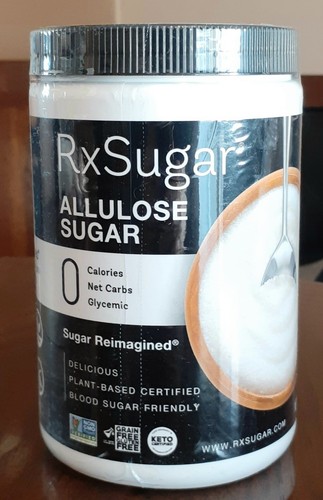 RX SUGAR ALLULOSE SUGAR (1 LB) PLANT-BASED BLOOD SUGAR FRIENDLY (EXP 10 ...