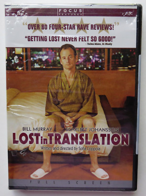 Lost in Translation (DVD, 2004 Full Screen) Bill Murray, Scarlett ...