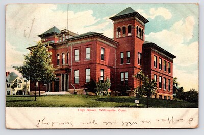 1900s~Windham High School~Building~Exterior~Willimantic Connecticut CT ...