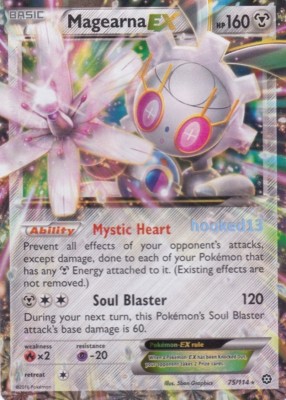 Magearna EX Ultra Rare Steam Siege Pokemon Card 75/114 | eBay
