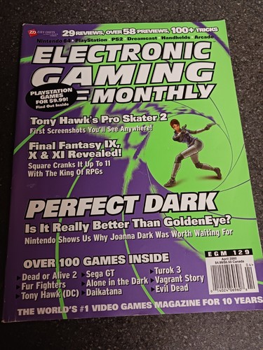 Vintage Electronic Gaming Monthly Magazine EGM Issue #129 April 2000 | eBay