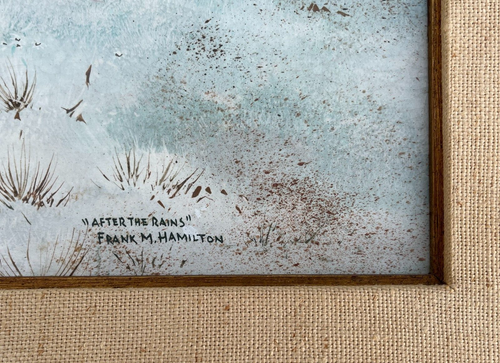 Frank M. Hamilton "After the Rains" Original Oil/ Masonite Painting ...