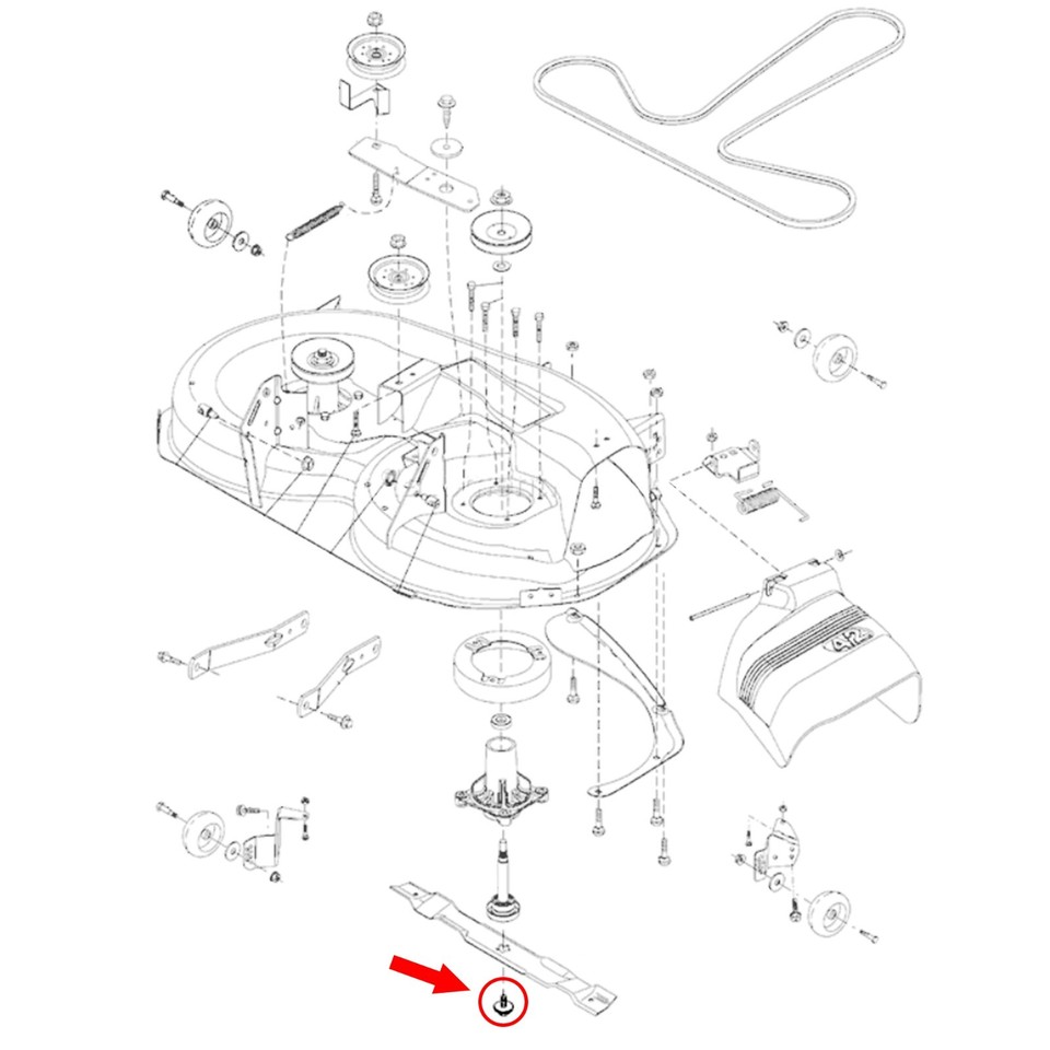 (3) Blade Bolt & Washer Assembly for Husqvarna Poulan Roper Craftsman ...