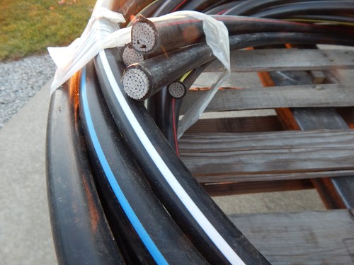 157 ft ALCAN 500-500-500-350 MCM Aluminum Wire Direct Burial Cable 600V ...