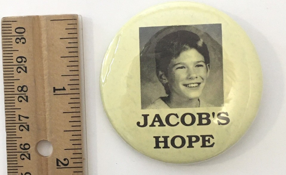 Jacob's Hope (Jacob Wetterling) Button Pin 1989 Minnesota Pinback Crime ...