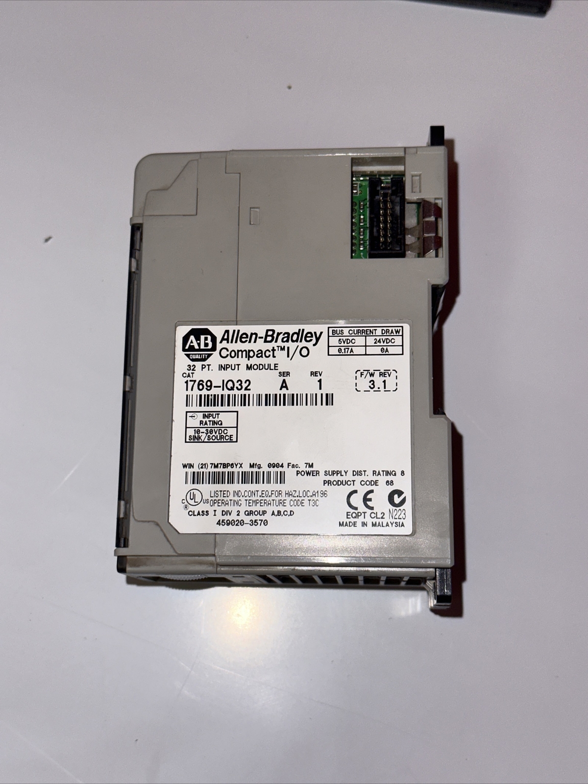 ALLEN BRADLEY 1769-IQ32 SER A REV 1 COMPACTLOGIX | eBay
