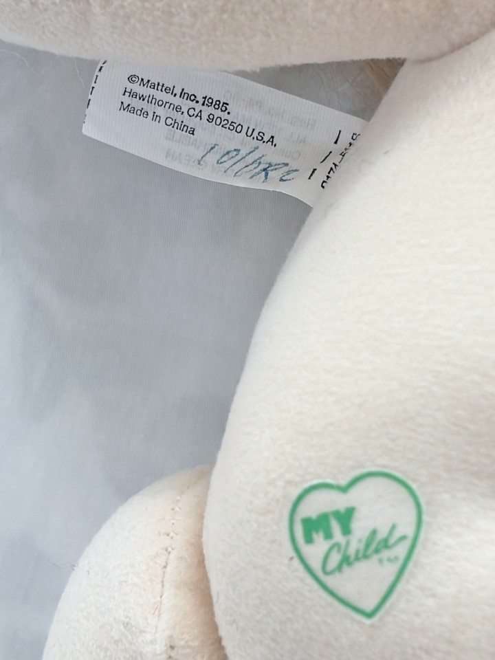 1986 US Mattel My Child Doll🌷RESTORED Green-eyed Ash Blonde Puppytails ...