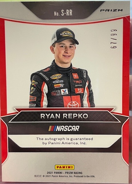 Ryan Repko 2021 Prizm Signing Sessions Reactive Blue /99 | eBay