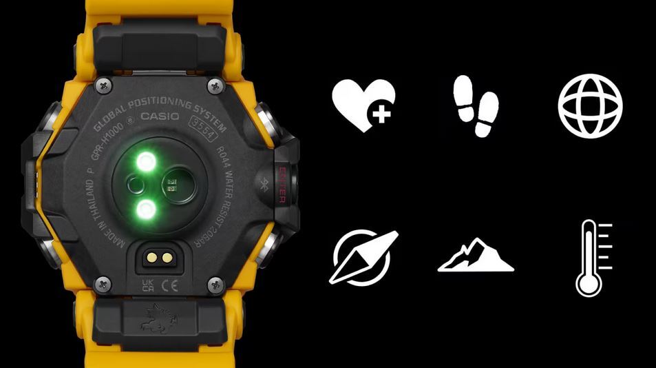 Casio G-Shock GPRH1000-9 RANGEMAN MASTER OF G-LAND Solar Heart Rate ...