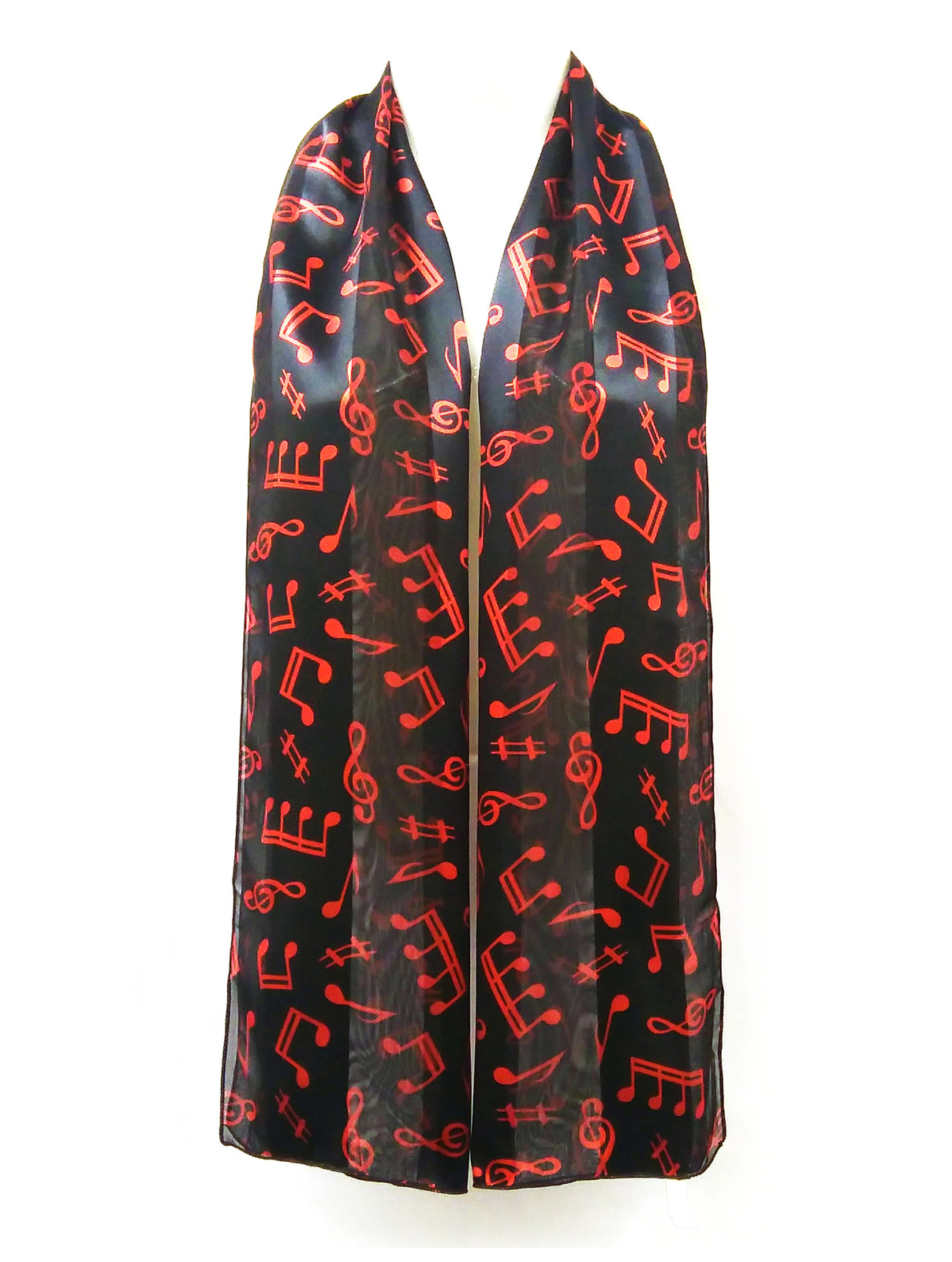 Music Notes Silky Scarf Shawl Scarves Stole Wrap Church Choirs Prom ...