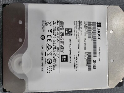 HGST Ultrastar 10TB 7200RPM SATA III 3.5" He10 AF HDD - HUH721010ALE600 ...