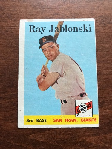 1958 Topps #362 Ray Jablonski, GD | eBay