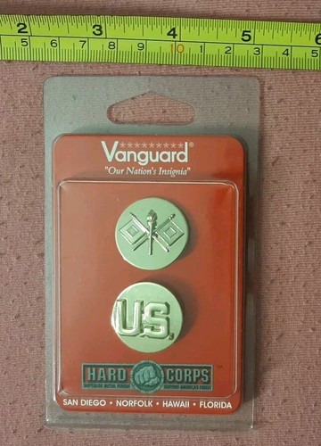 NEW Vanguard Military Collar Pins US and Signal Corps Insignia 22k gold ...