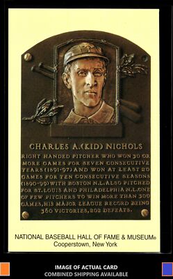 1965-22 Cooperstown Plaque Postcards #NNO Kid Nichols Boston Beaneaters ...