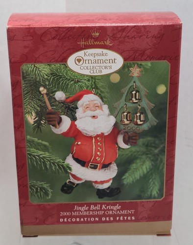2000 Jingle Bell Kringle Hallmark Keepsake Christmas Ornament NEW OLD ...