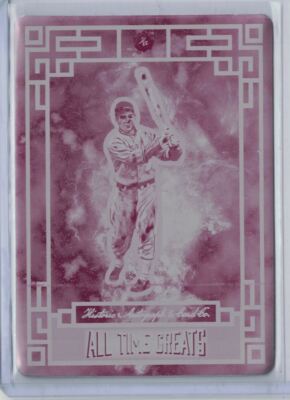 2024 Historic Autograph & Card Al Simmons Cyan Printing Plate #1/1 ...