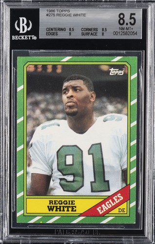 1986 TOPPS #275 REGGIE WHITE ROOKIE RC BGS 8.5 | eBay