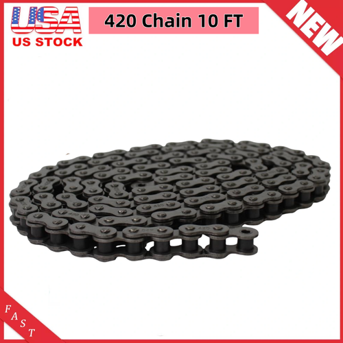 420 Motorcycle Chain 10 Feet with 1 Connecting Link 110cc 125cc Dirt ...