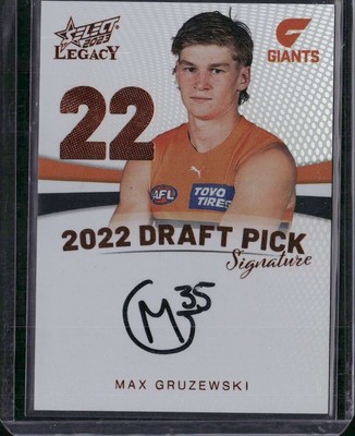 2023 AFL SELECT LEGACY MAX GRUZEWSKI COPPER DPS 105/175 GWS | eBay