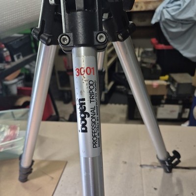 Bogen 3001 Professional Tripod with 3160 Manfrotto Pan Head | eBay