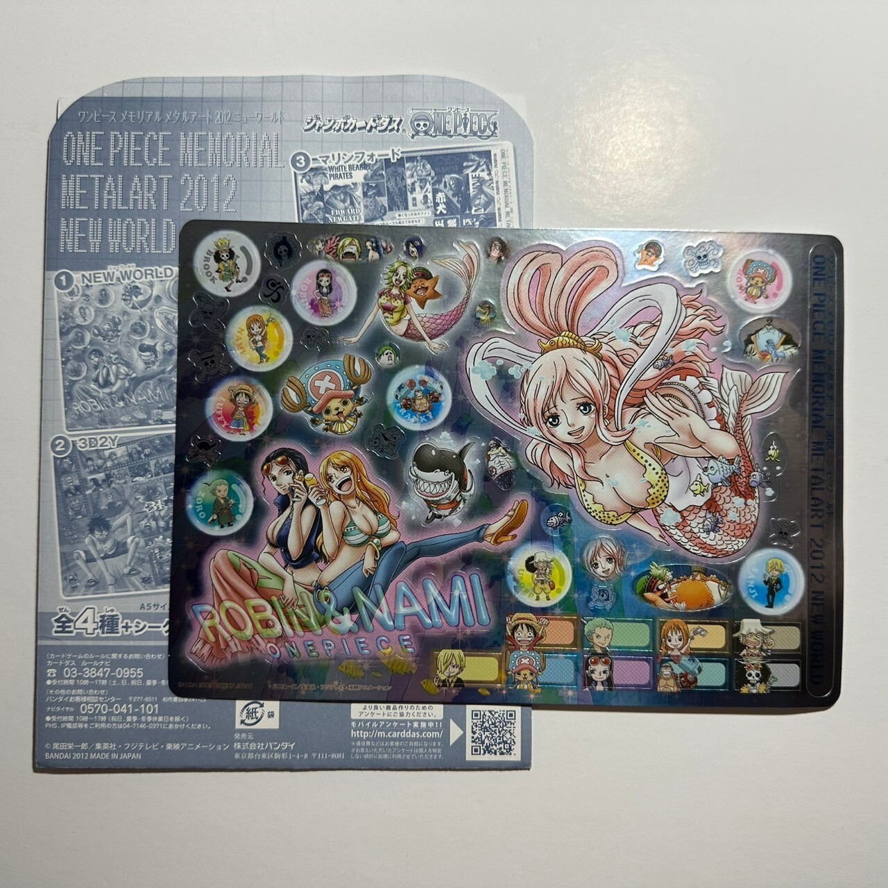 Z141 Nami Nico Robin & Shirahoshi One Piece Memorial Metal Art Stickers ...