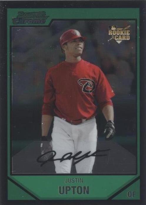 2007 Bowman Draft Picks & Prospects - Chrome Justin Upton #BDP3 (RC ...