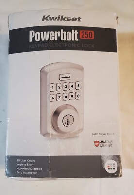 Kwikset Powerbolt 250 Keypad Deadbolt SMARTKEY Satin Nickel 992500-002 ...