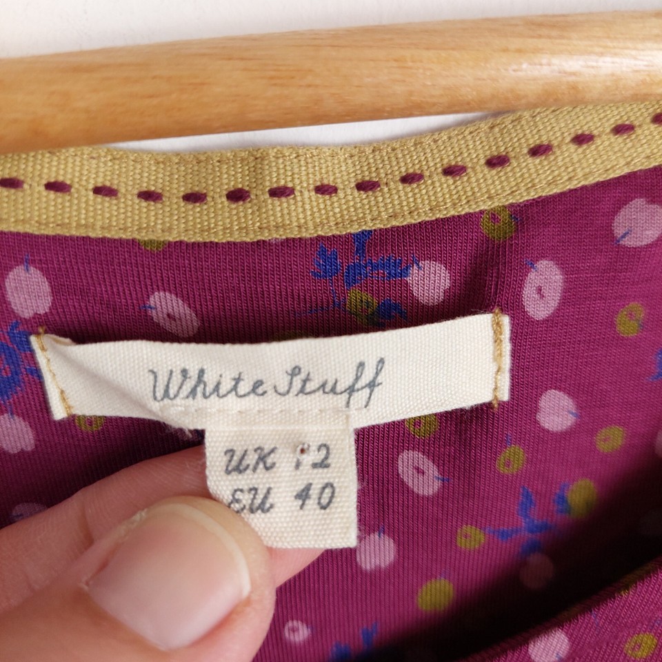 White Stuff Women's Pink Splodge Pattern Dress Size 12 | eBay