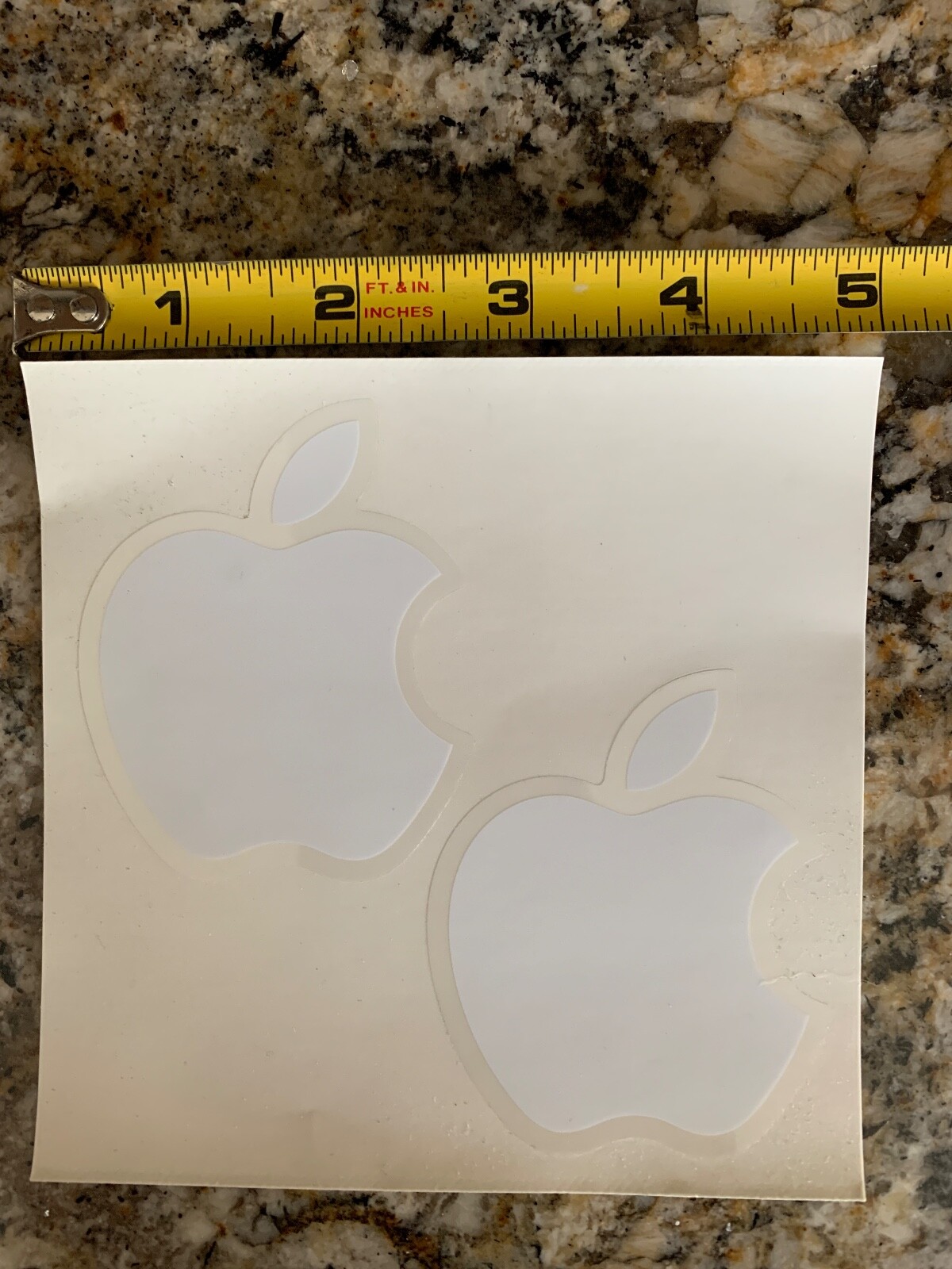 1980s 2 VTG Apple Computer White Logo Sticker Decal 3x2" NEW Apple LOGO ...