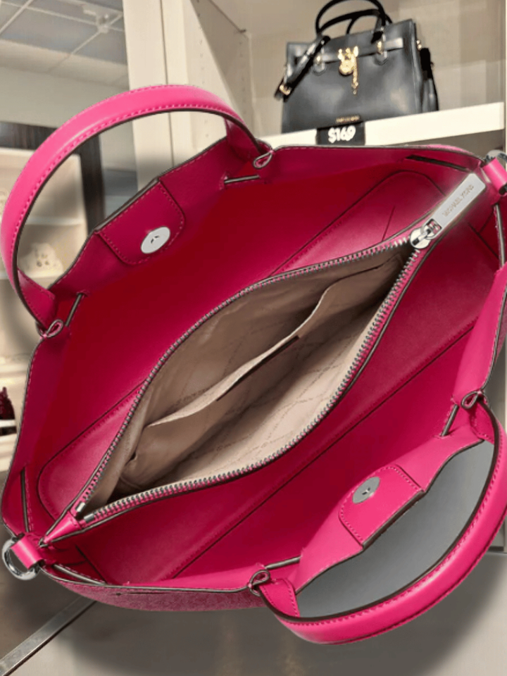 Michael Kors Carson Women Medium Logo Crossbody Satchel Handbag Purse ...