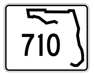 Florida State Road 710 Sticker Decal R1678 Highway Sign | eBay