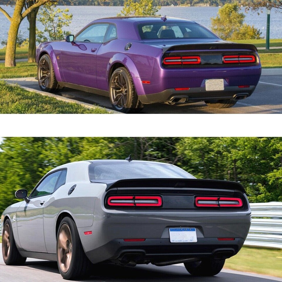 Fits For 08-22 Dodge Challenger Hellcat Rear Spoiler w/Camera Hole ...