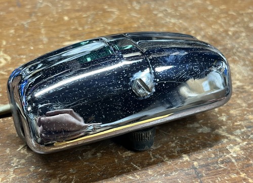 Vintage Hot Rod Chopper Harley License Plate Light Lucas MG Triumph ...