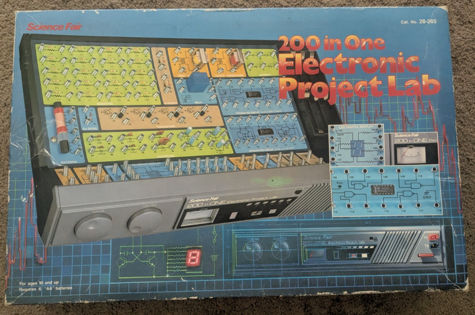 Radio Shack Science Fair Exploring Electronics Lab 200 in One Project ...