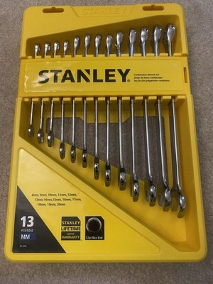 Stanley 13-Piece Metric Combination Wrench Set – Chrome Finish (MM ...